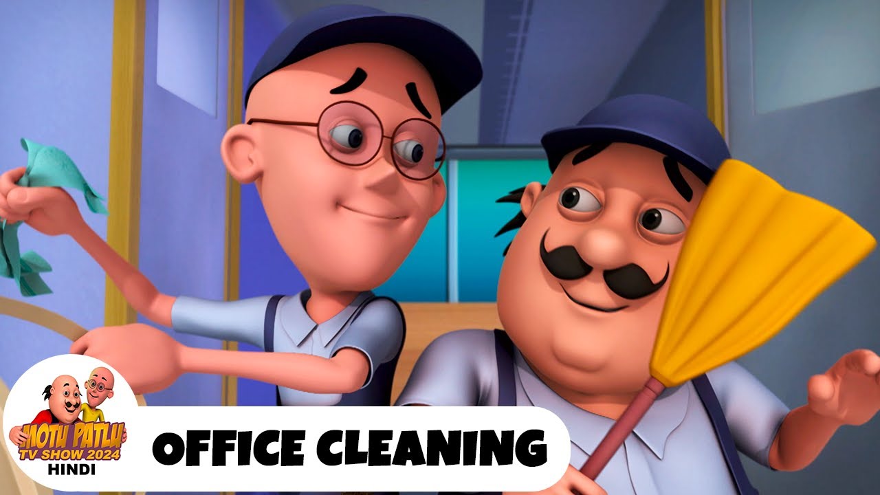 Office Cleaning | Comedy Funny Cartoon | मोटू पतलू | Full Ep 101 | Motu ...