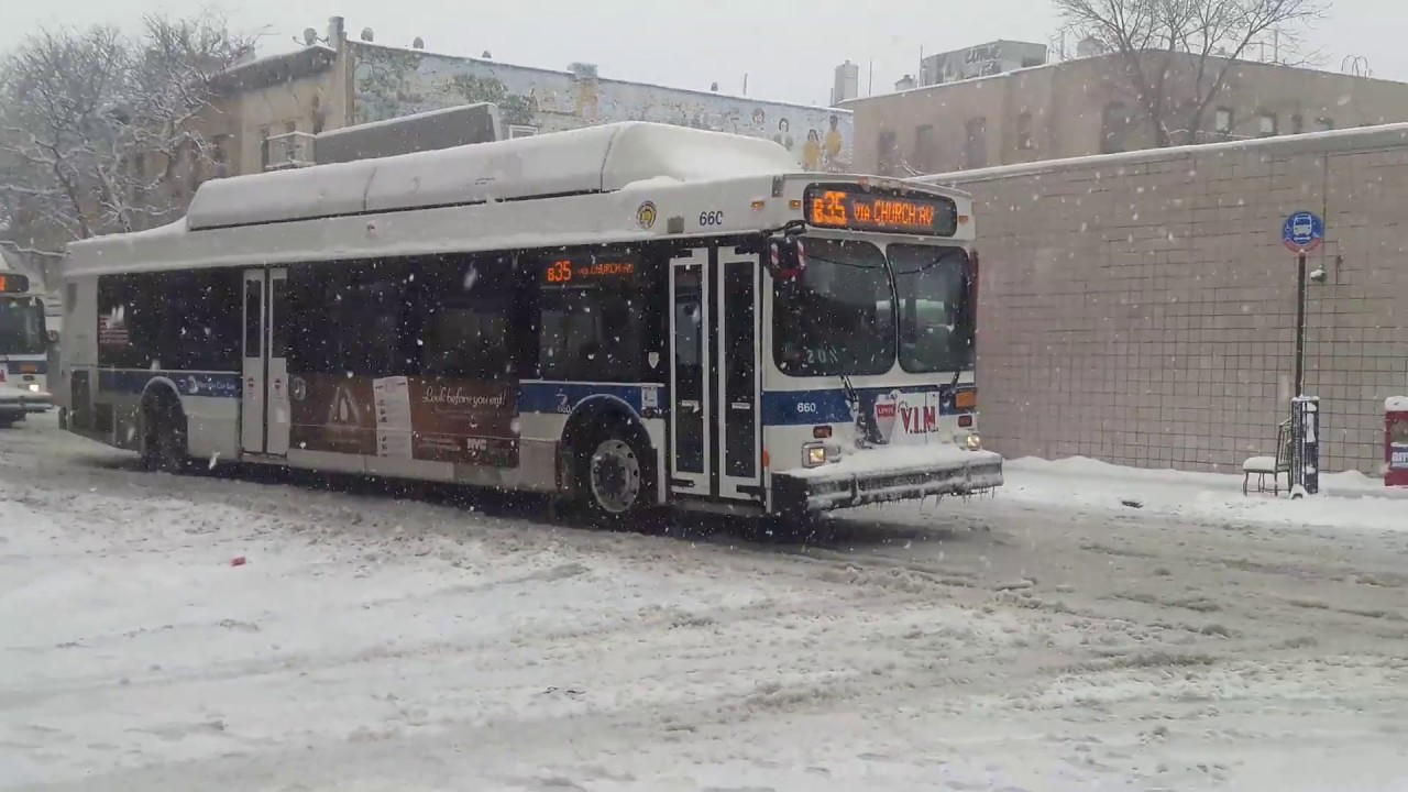 MTA New Flyer C40LF B35 Bus Route - YouTube