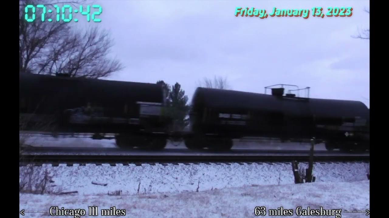 1/13/23 BNSF Mendota Sub Trains w/ K5HLA, Hybrid K5LA, Phase I Heritage - YouTube
