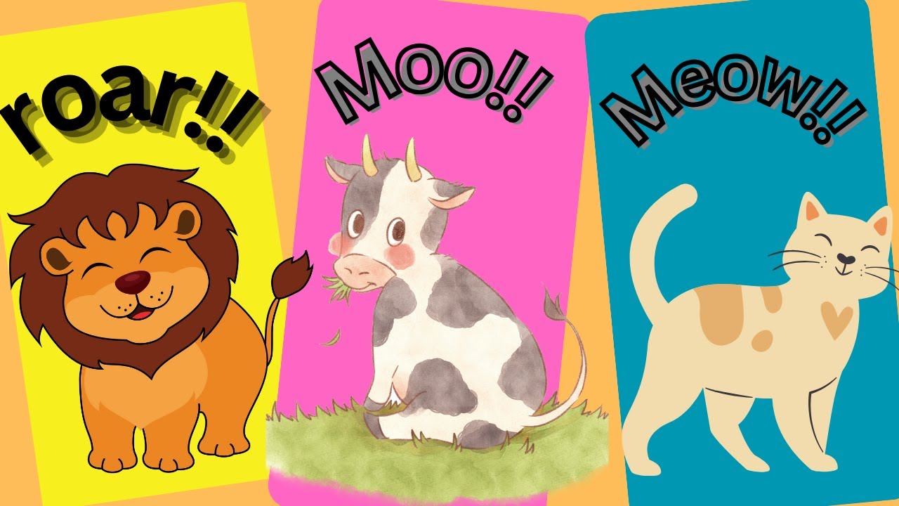 Educational video for kids, toddlers and children | Learn Animal sounds ...