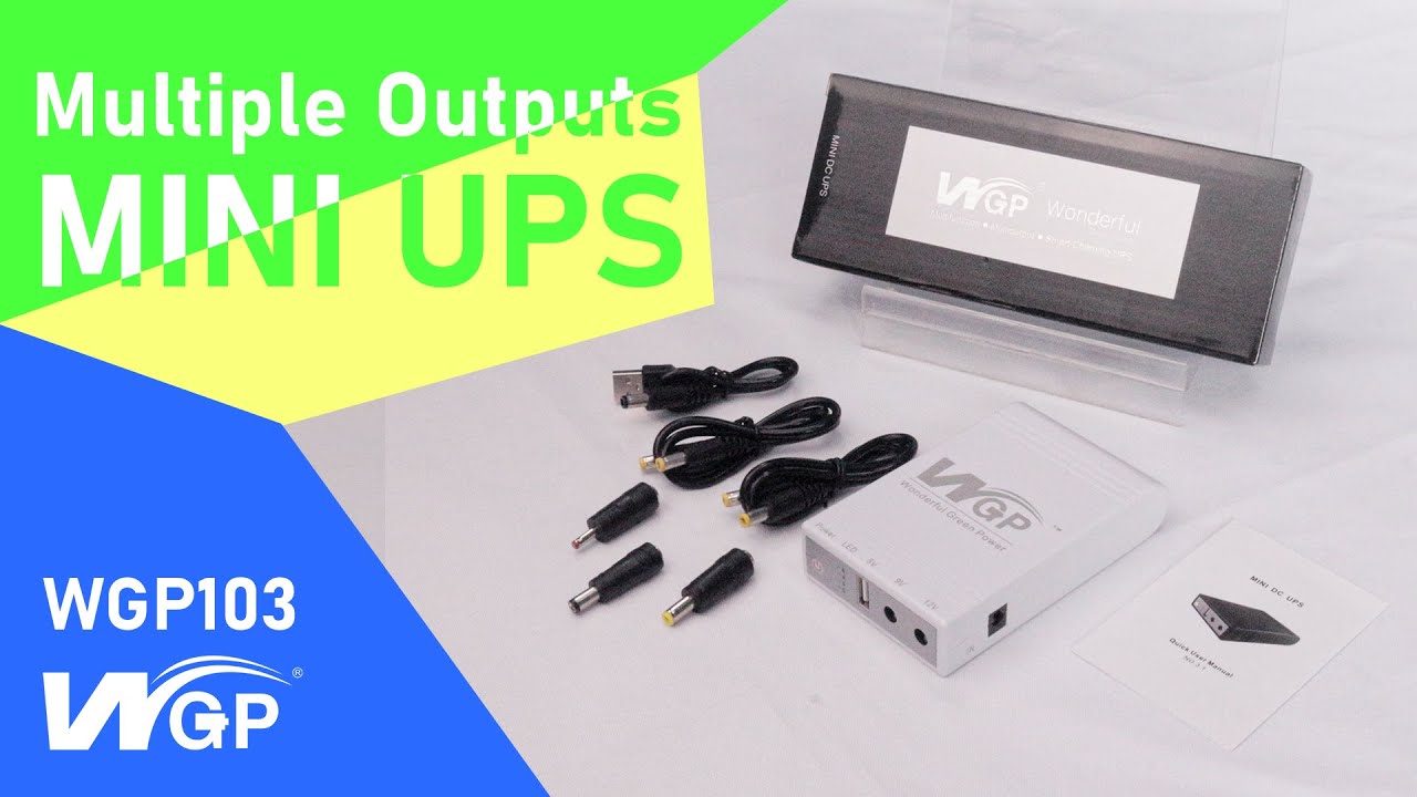 MINI DC UPS FOR WIFI ROTUER Unboxing & Review | WGP MINI UPS - YouTube