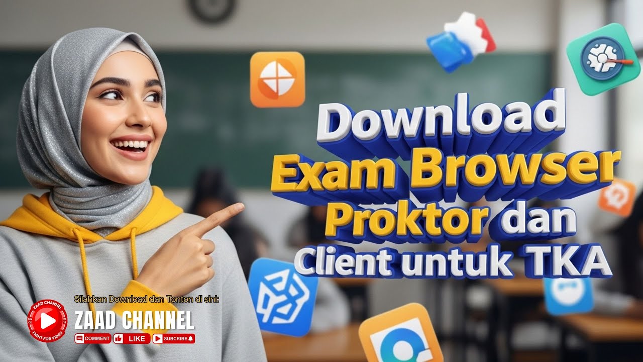 Cara Download Exam Browser Client dan Proktor Moda Online dan Semi Online TKA Tahun 2025 - YouTube