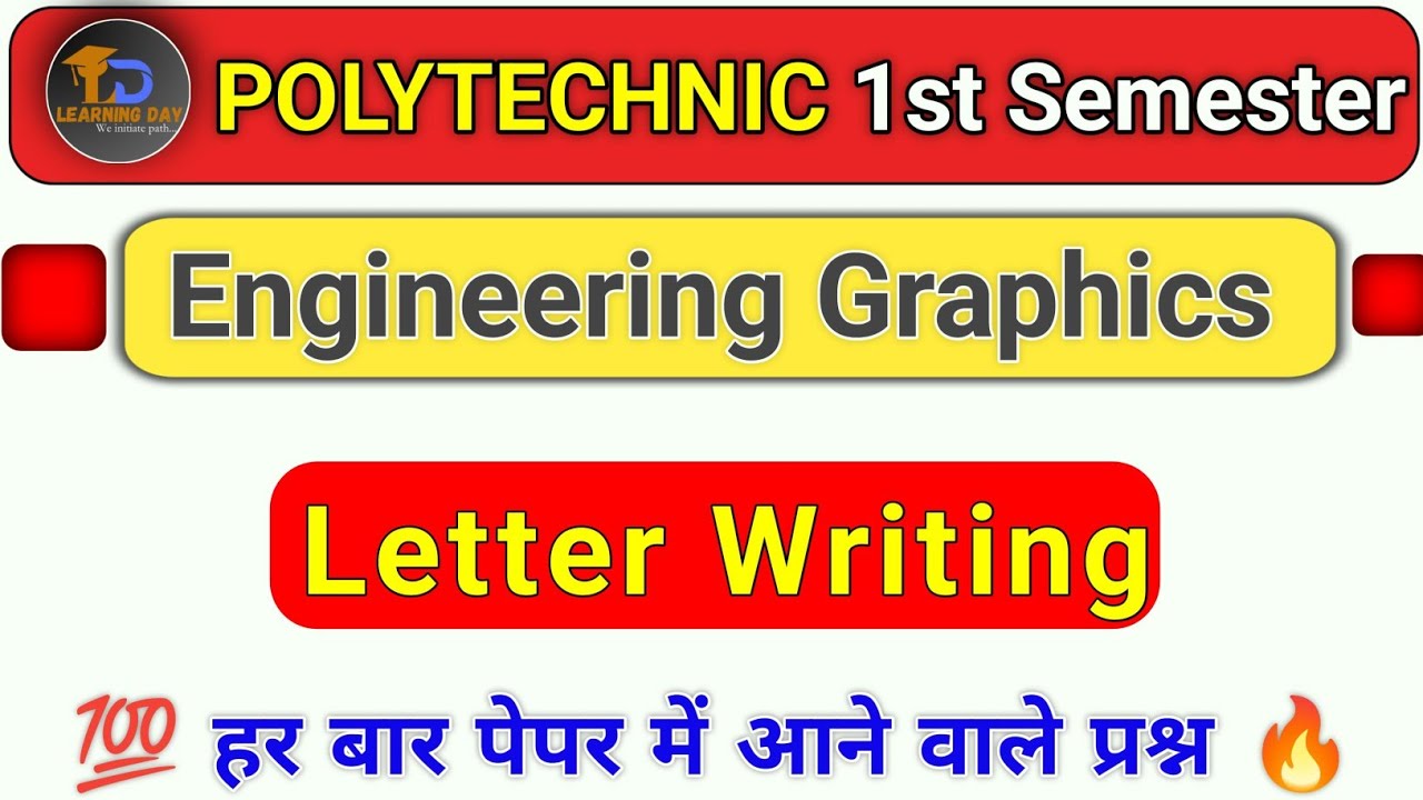 Polytechnic 1st Semester E.G Important Topic Letter Writing BTEUP ...
