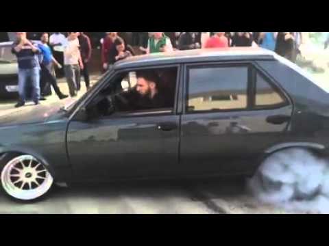 BMW Motorlu Tofaş Drift ve Lastik Yakma Tanju Akdoğan