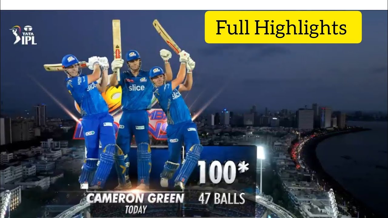 MI vs SRH, IPL 2023: Cameron Green’s hundred powers Mumbai Indians to ...