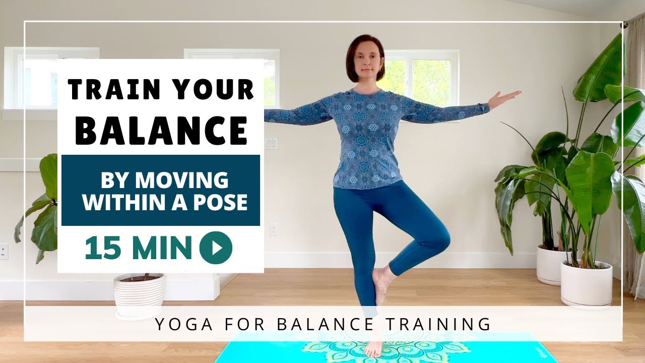 Train your balance by moving within a pose - YouTube