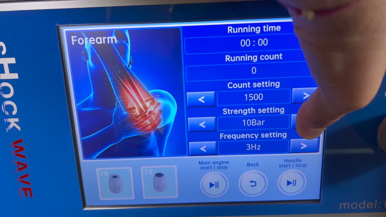 Adjusting Settings on the Intelliwave Shockwave Therapy Device - YouTube