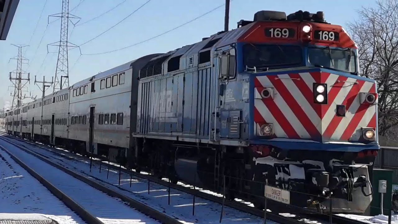 Metra Trains On The Union Pacific Geneva Subdivision, then, Caution The ...