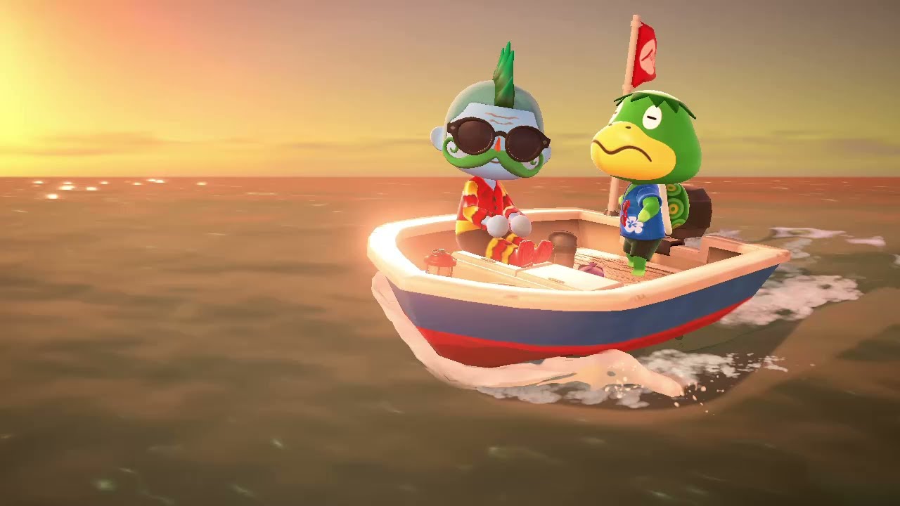 Kapp'n singing during the Boat Tour ride on a cozy afternoon | acnh ...