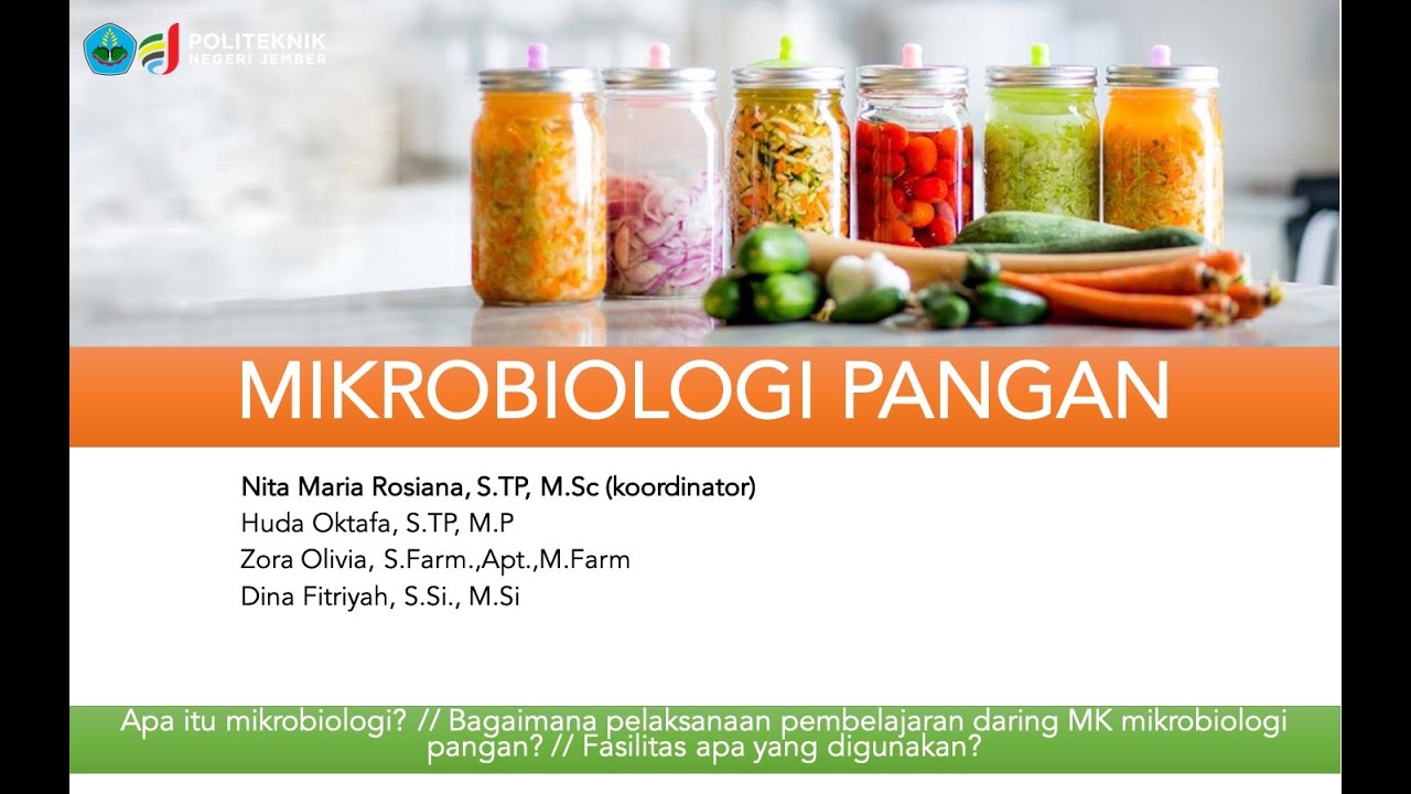 Kuliah Pendahuluan Mikrobiologi Pangan - YouTube