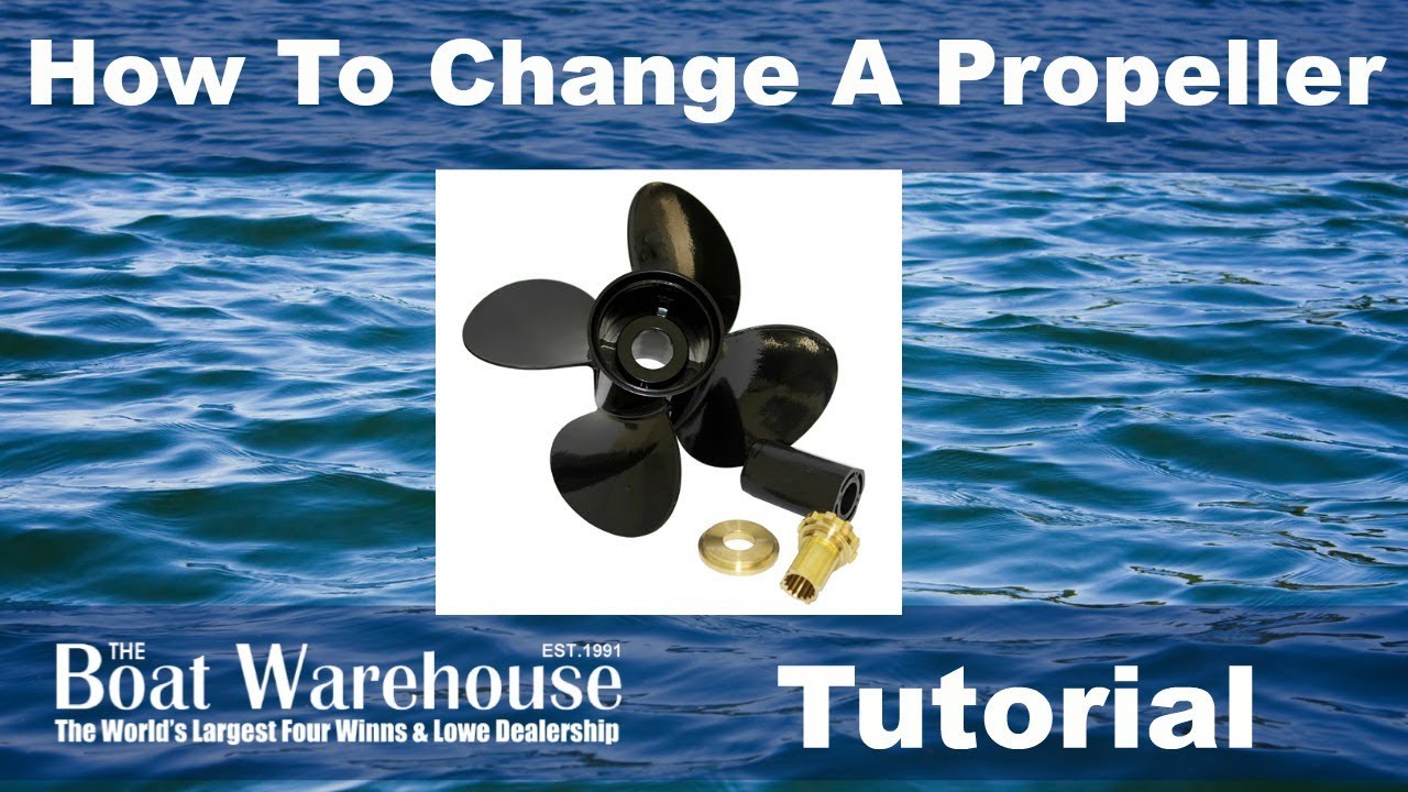 Jake Mayhew shares how to properly change an outboard boat prop at The ...
