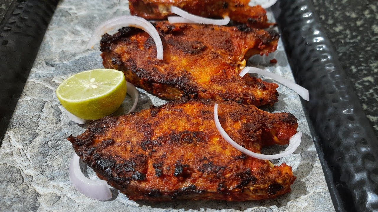 kemberi fish fry | kemberi meen fry | red snapper fish fry - YouTube