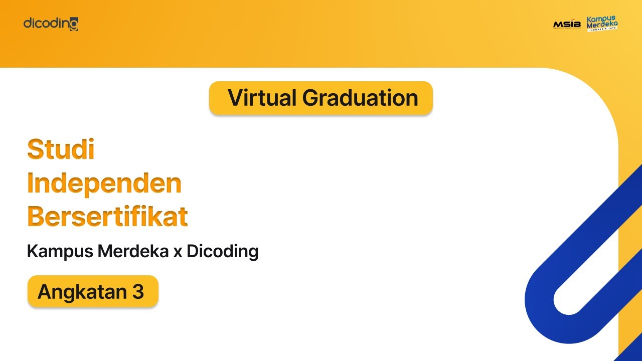 Virtual Graduation Studi Independen Bersertifikat Kampus Merdeka X ...