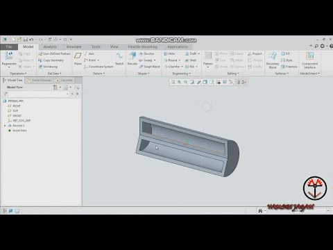 creo parametric revolve - YouTube