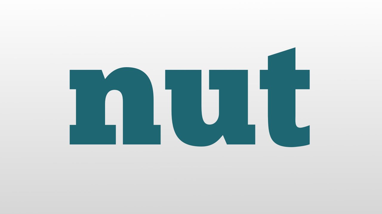 nut meaning and pronunciation - YouTube