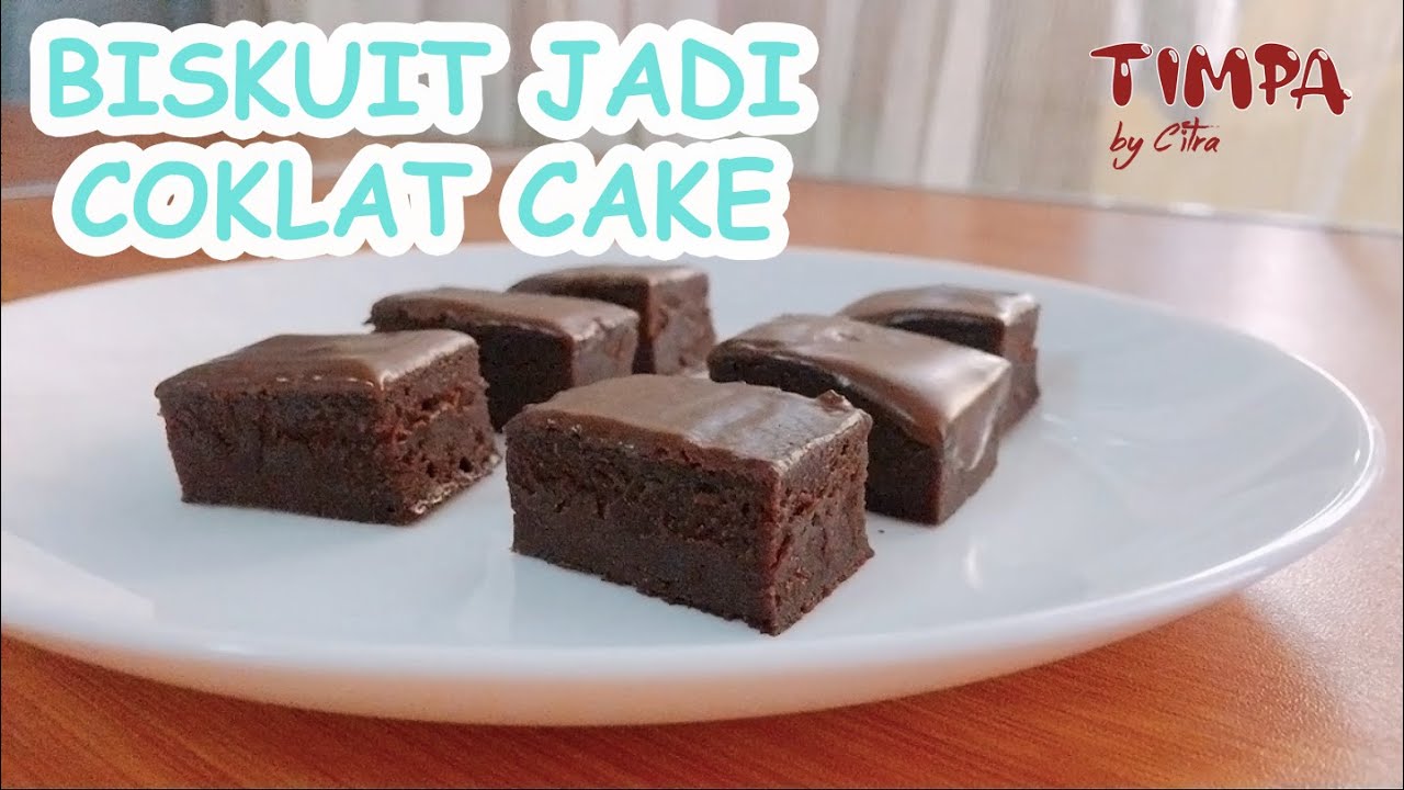 3 Bahan/Ingredient Biskuit Coklat Cake | Cemilan working from home ...