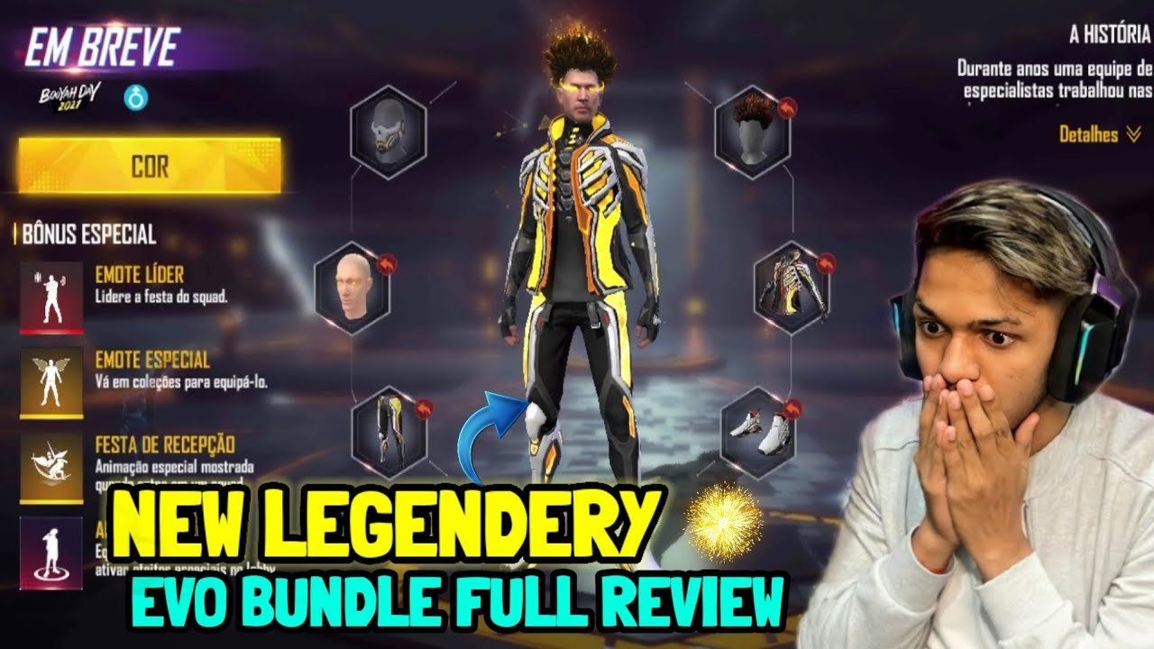 Free Fire New Evolution Bundle | Full review legendary bundle | Booyah ...