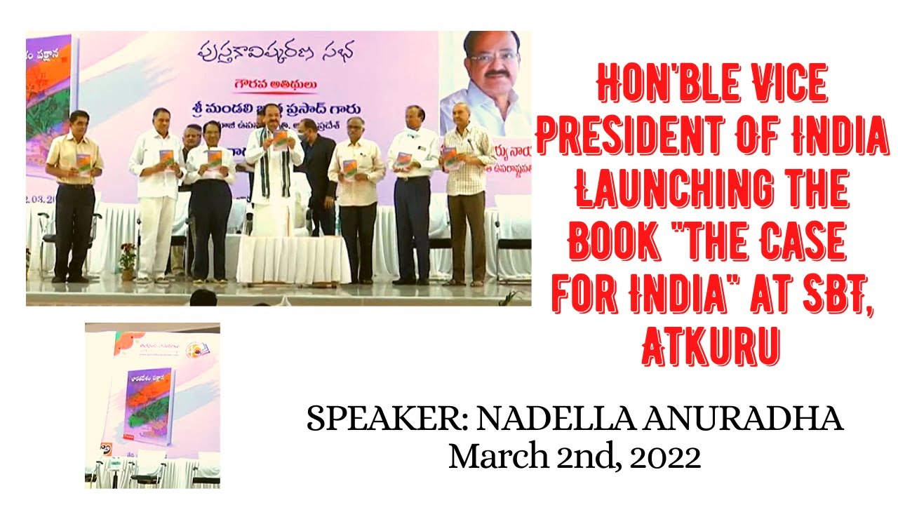 భారత దేశ పక్షాన | The Case For India By Will Durant | Book Launch By ...