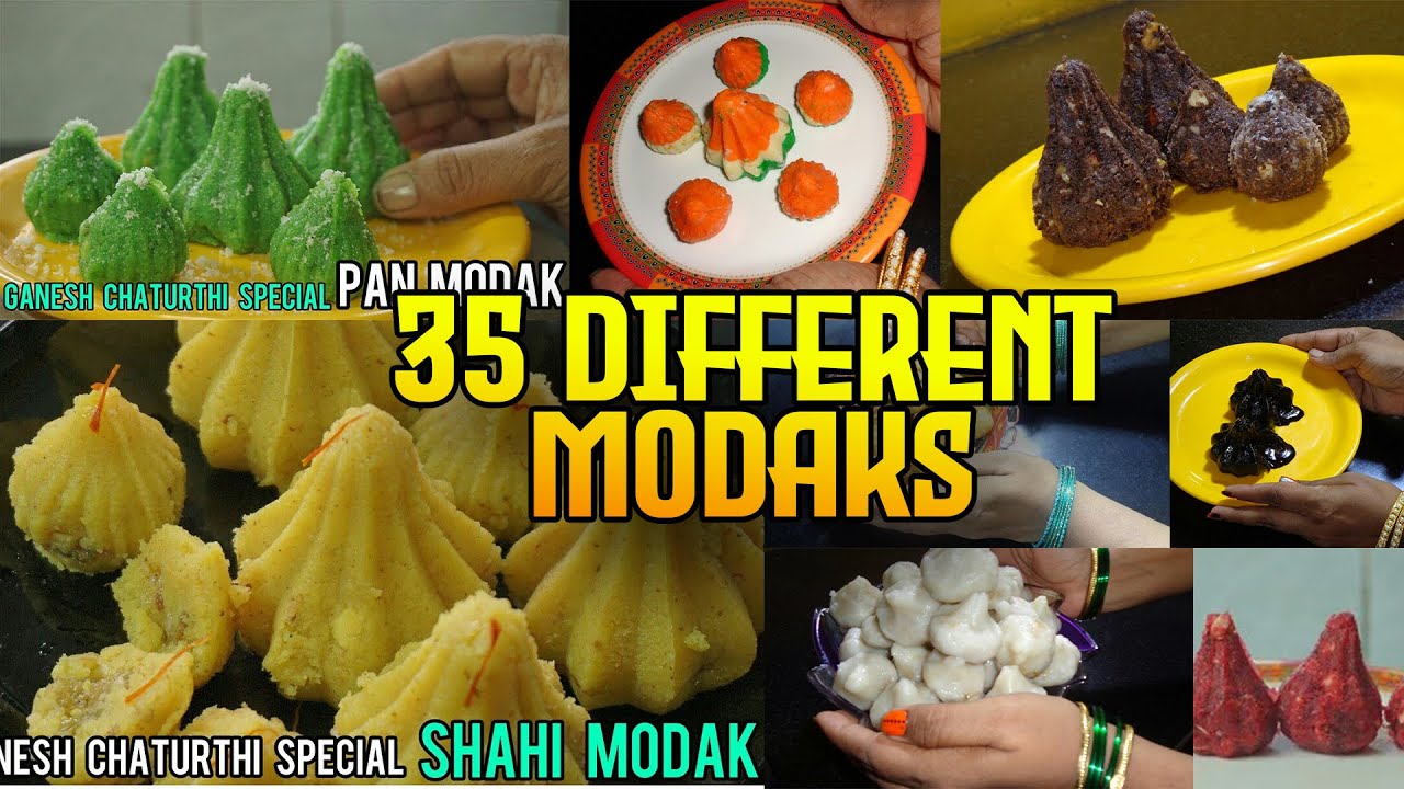 35 Different Modaks | Modak for Ganesh Chaturthi - YouTube
