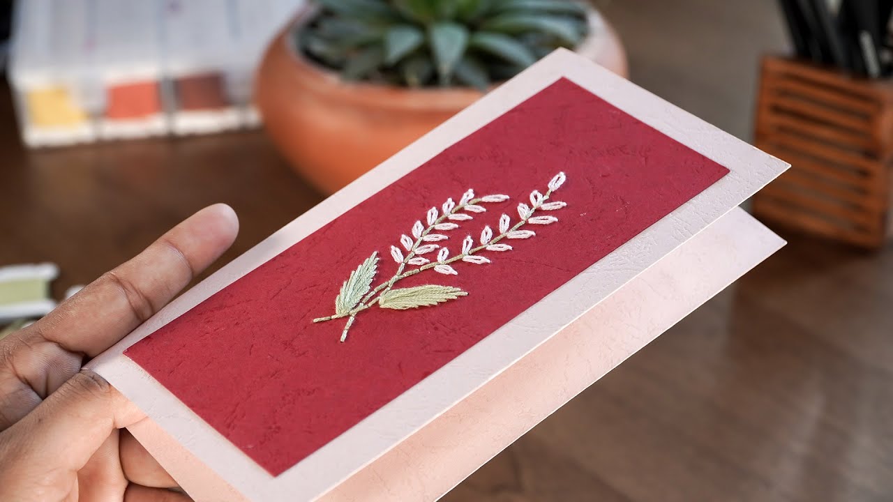 DIY Flower Pattern Greeting Card - YouTube