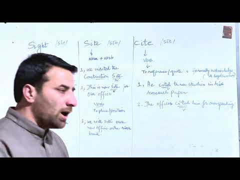 Sight vs site vs cite : important differences #kashmiri #english # ...