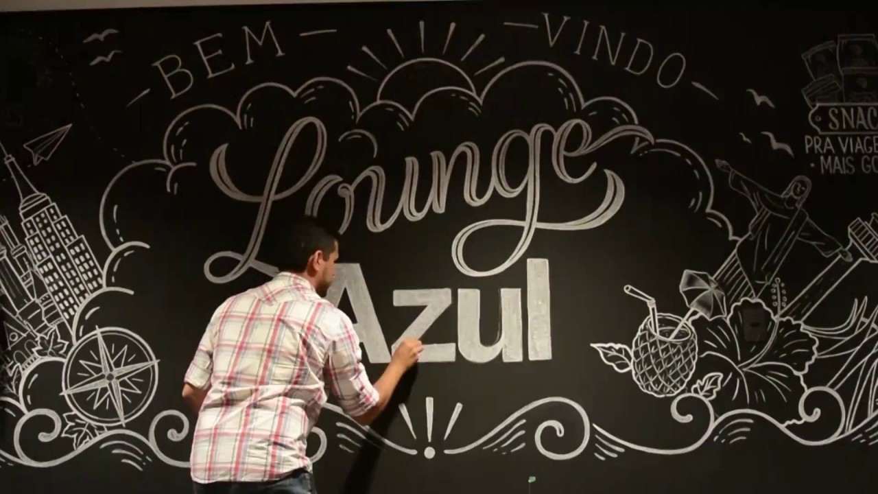 Parede lousa - Lounge Azul - YouTube