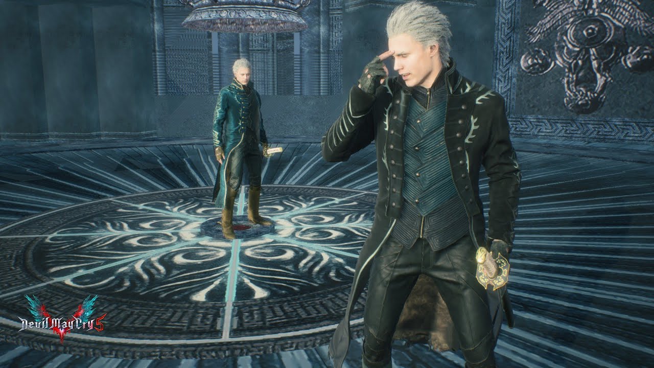 When DMC5 Vergil summoned by DMC3 Vergil - YouTube