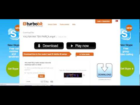 Turbobit Dosya İndirme Video Anlatımlı