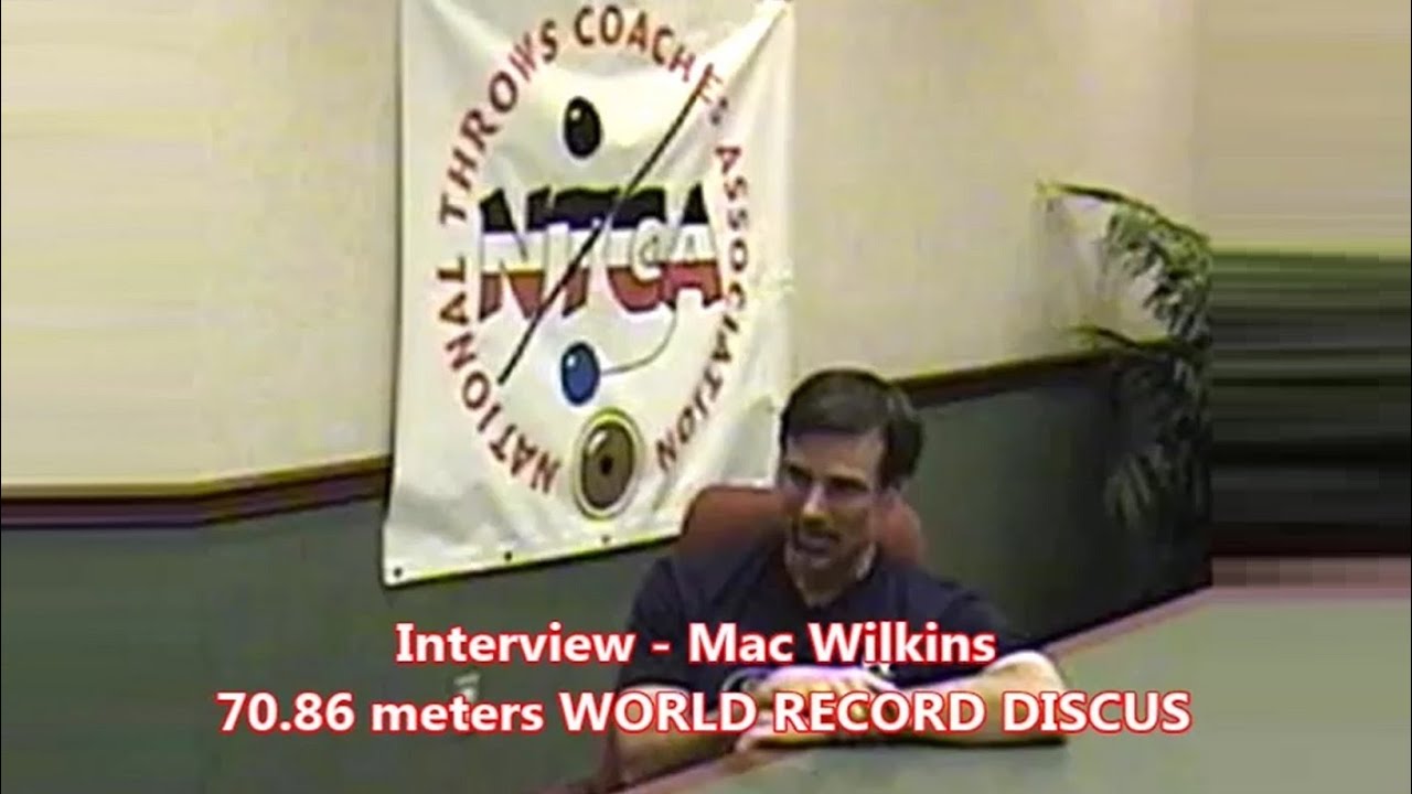 Interview - Mac Wilkins 70.86 meters WORLD RECORD DISCUS - YouTube