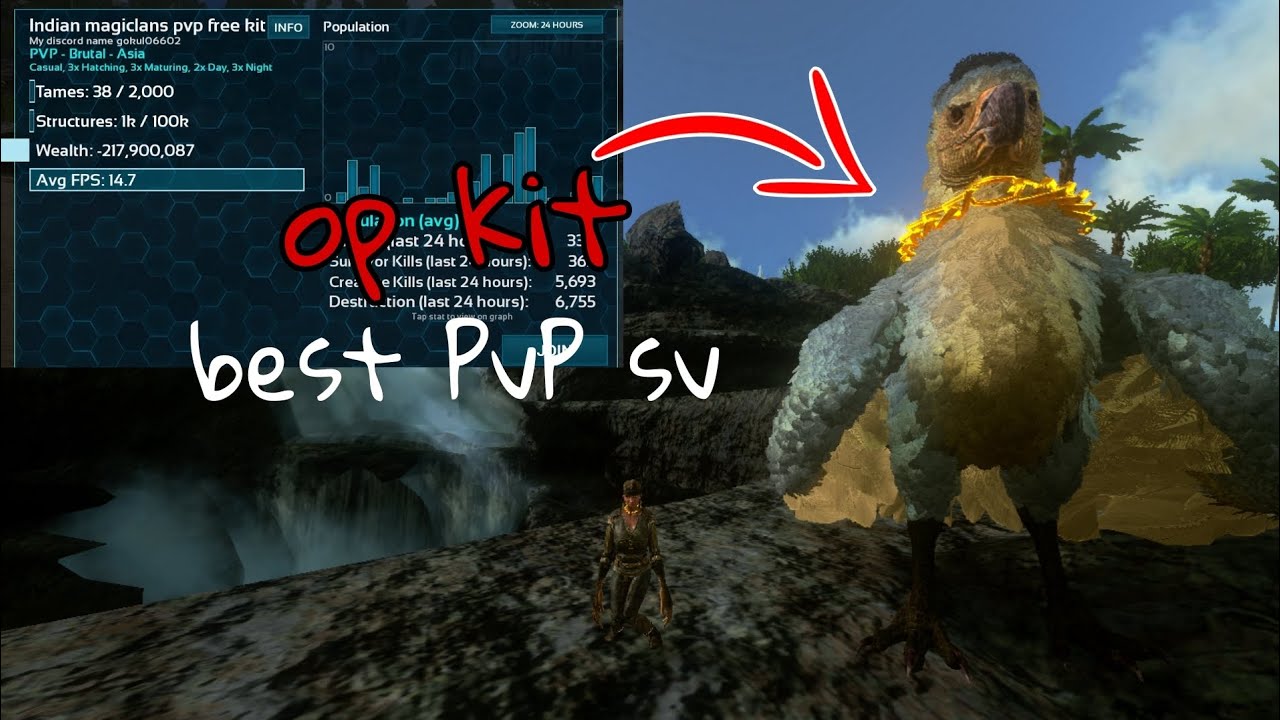 Ark mobile PvP new fresh start best PvP sv op kit 🤯 - YouTube