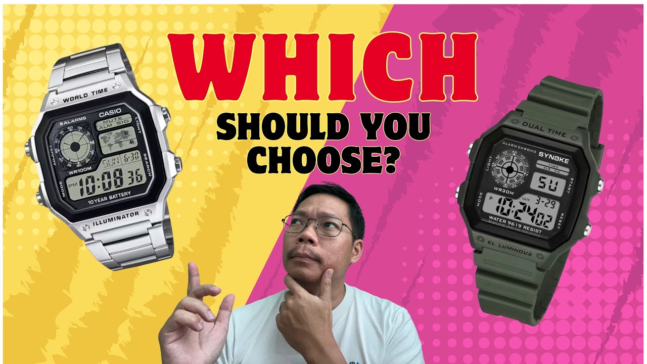 WHICH should you choose? Casio AE1200 vs Synoke 9619 - YouTube
