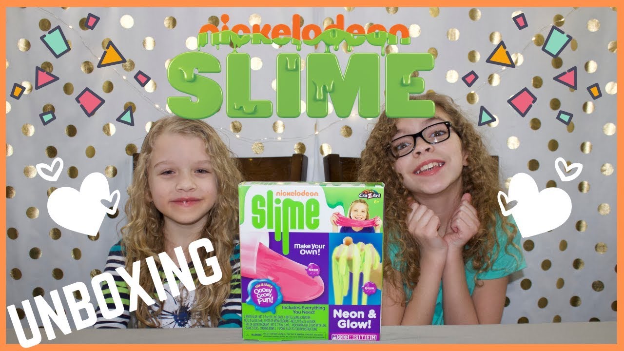 UNBOXING CRA-Z-ART NICKELODEON SLIME NEON & GLOW KIT!!! - YouTube