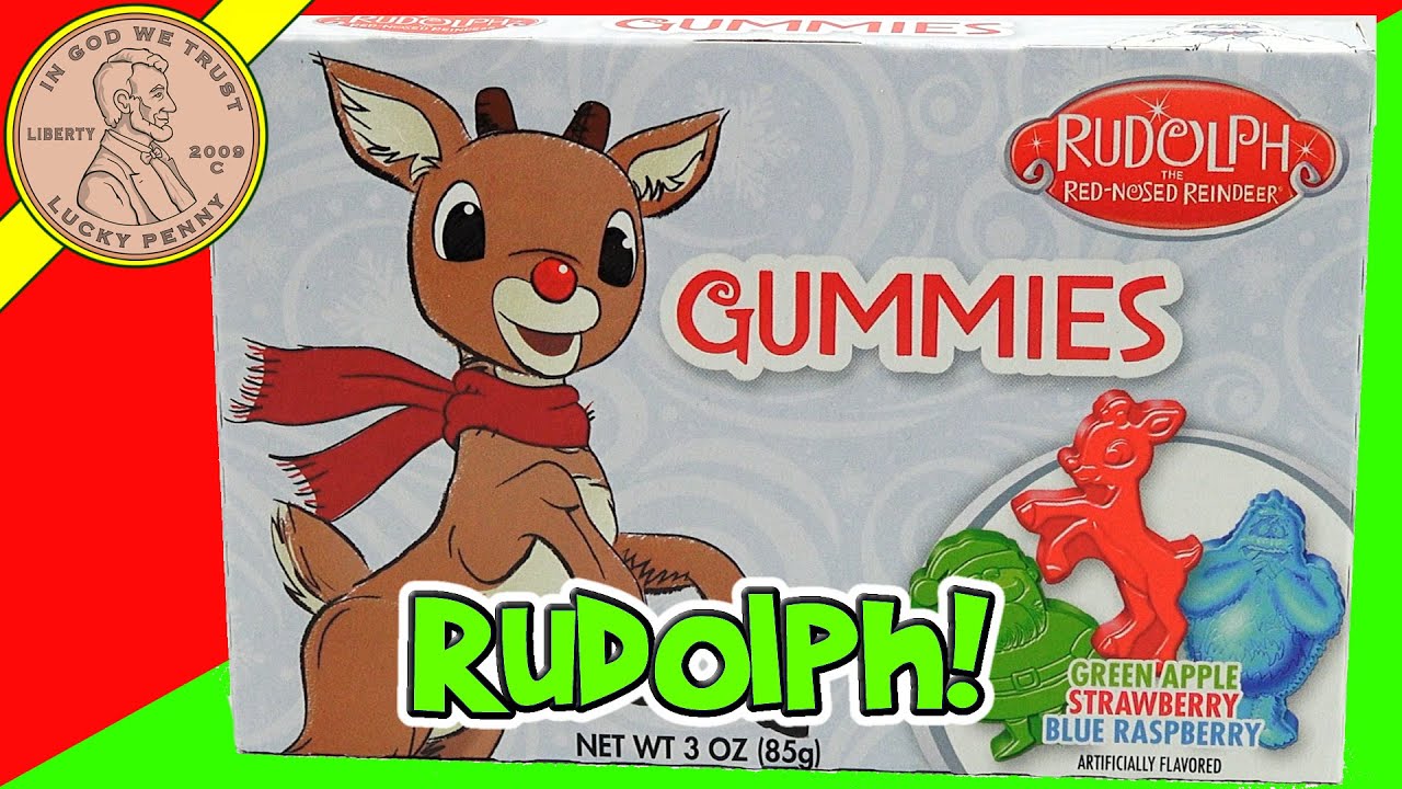 Rudolph The Red Nosed Reindeer Christmas Gummies Taste Test - YouTube