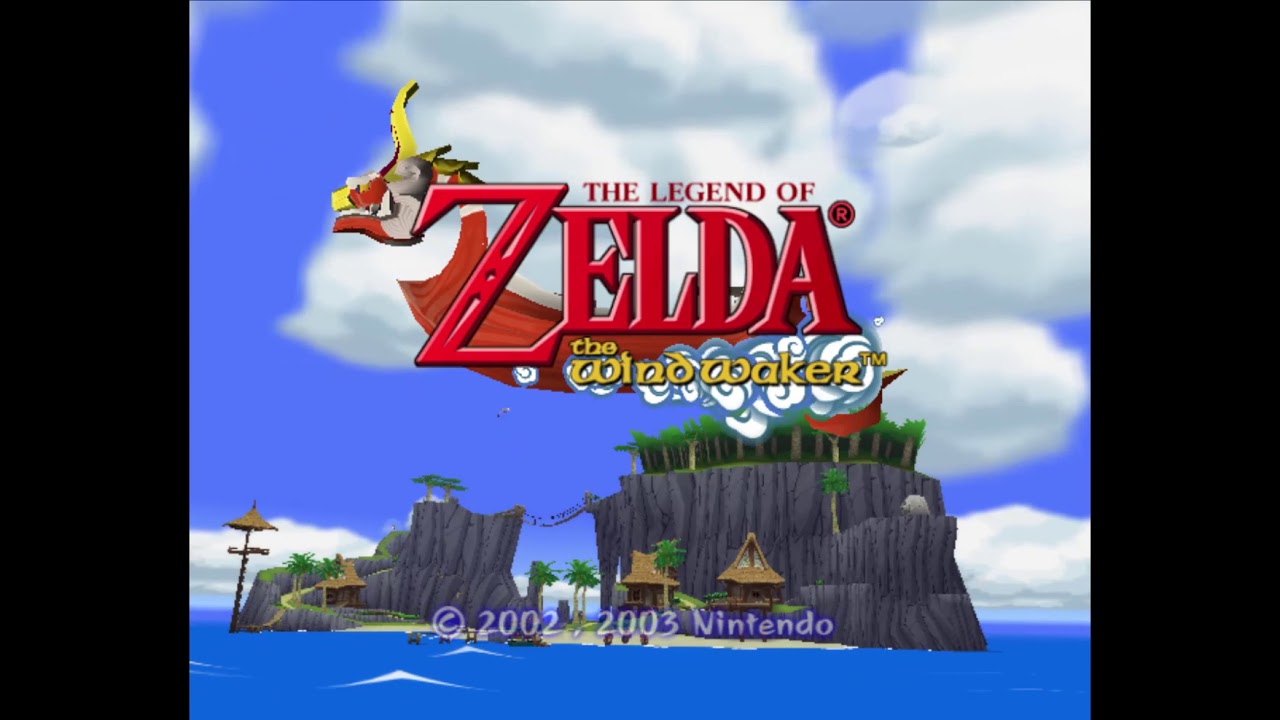The Legend of Zelda The Wind Waker - Nintendo Gamecube Intro & Title ...