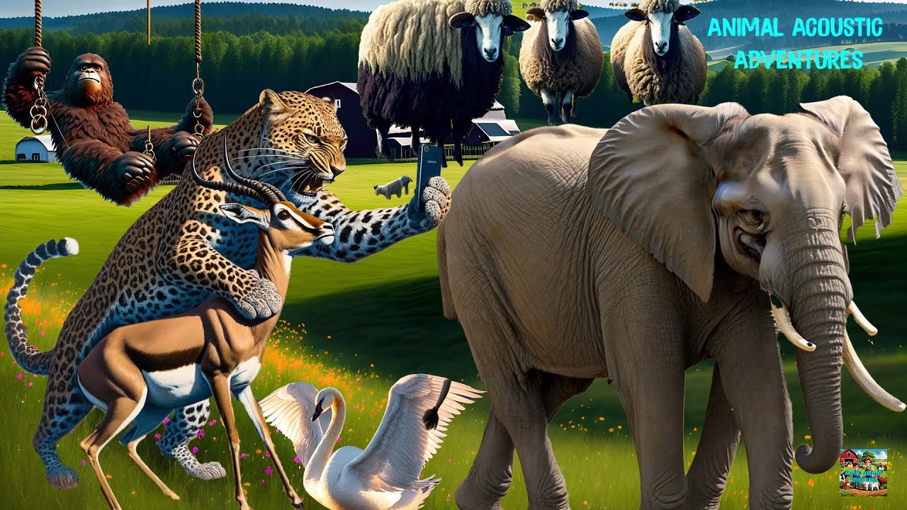 Interesting animal moments | Elephant, Giraffe, Swan, Sheep, Horse ...