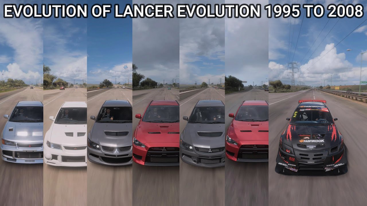 EVOLITION OF LANCER EVOLUTION 1995 To 2008 - TOP SPEED COMPARISON ...