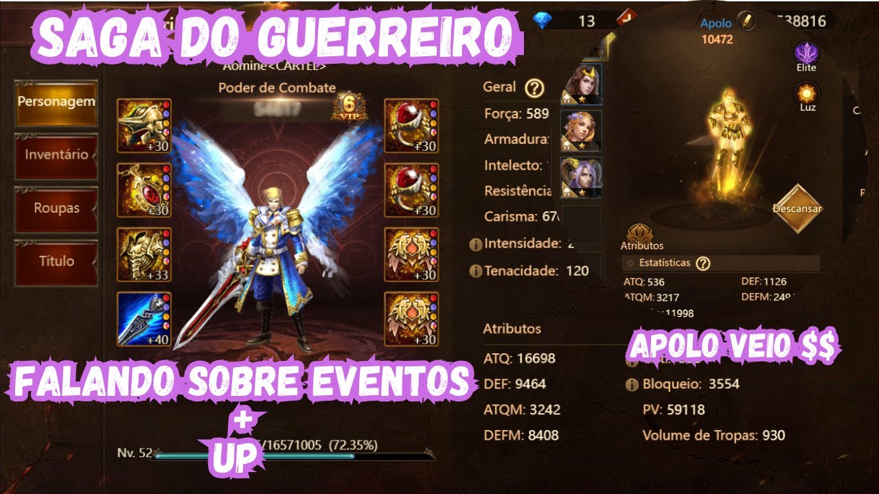 "Saga do Guerreiro" Eventos / Up / Apolo - #5 - YouTube