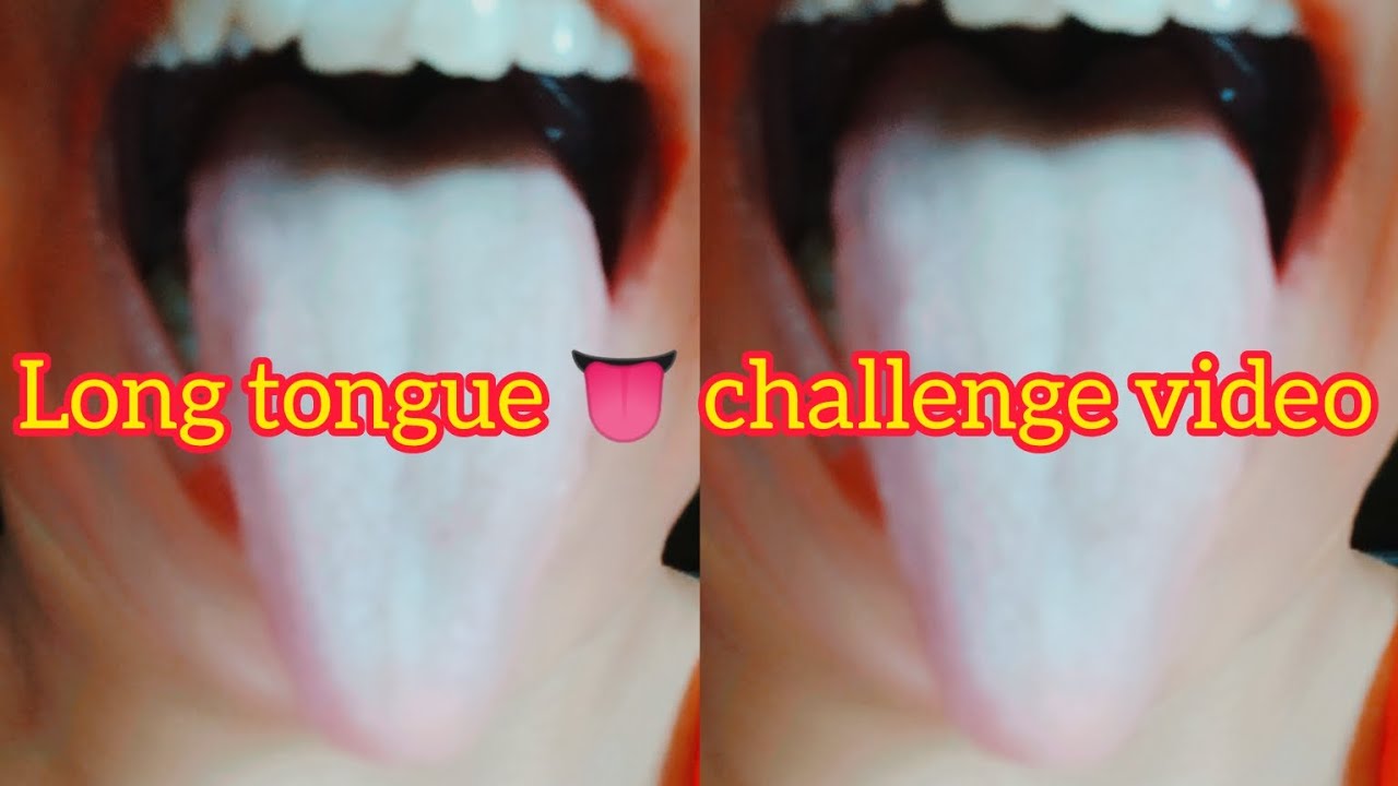 Long tongue 👅 challenge video/very funny 🤣 video @OneOnlyMonika - YouTube