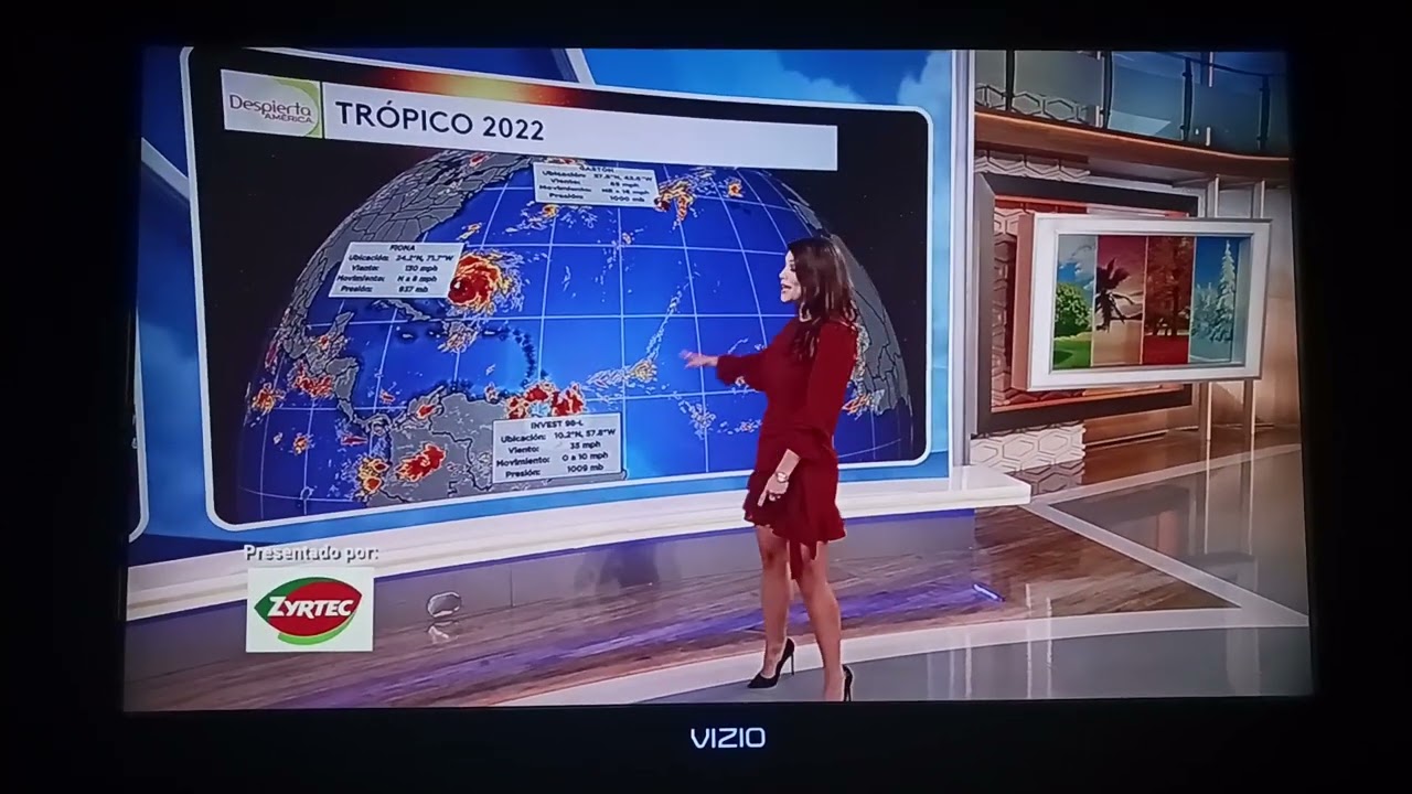 Jessica Delgado Sexy Legs Red Outfit El Tiempo Despierta America - YouTube