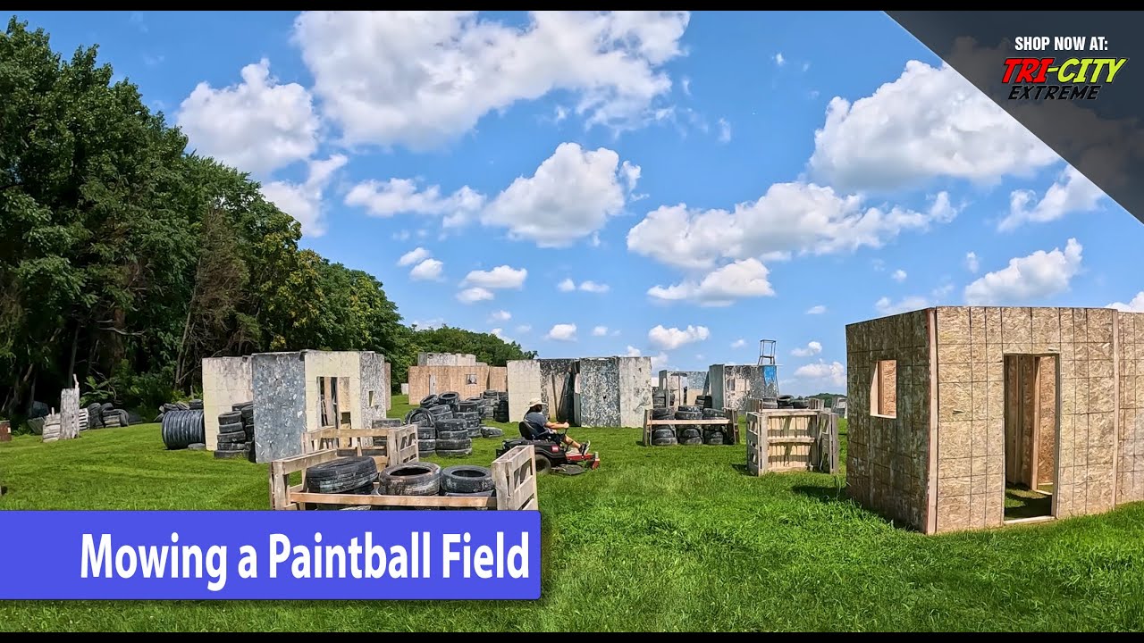Mowing a Paintball Field- Capital Combat Zone - YouTube