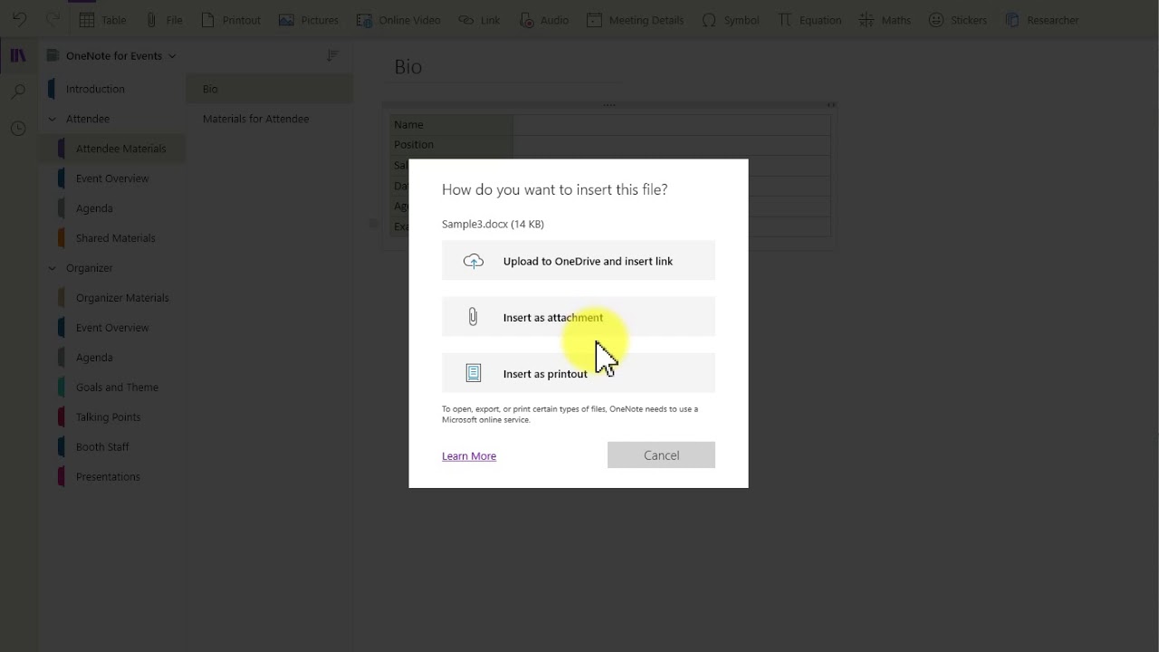 Onenote 2016 Insert Pictures Youtube