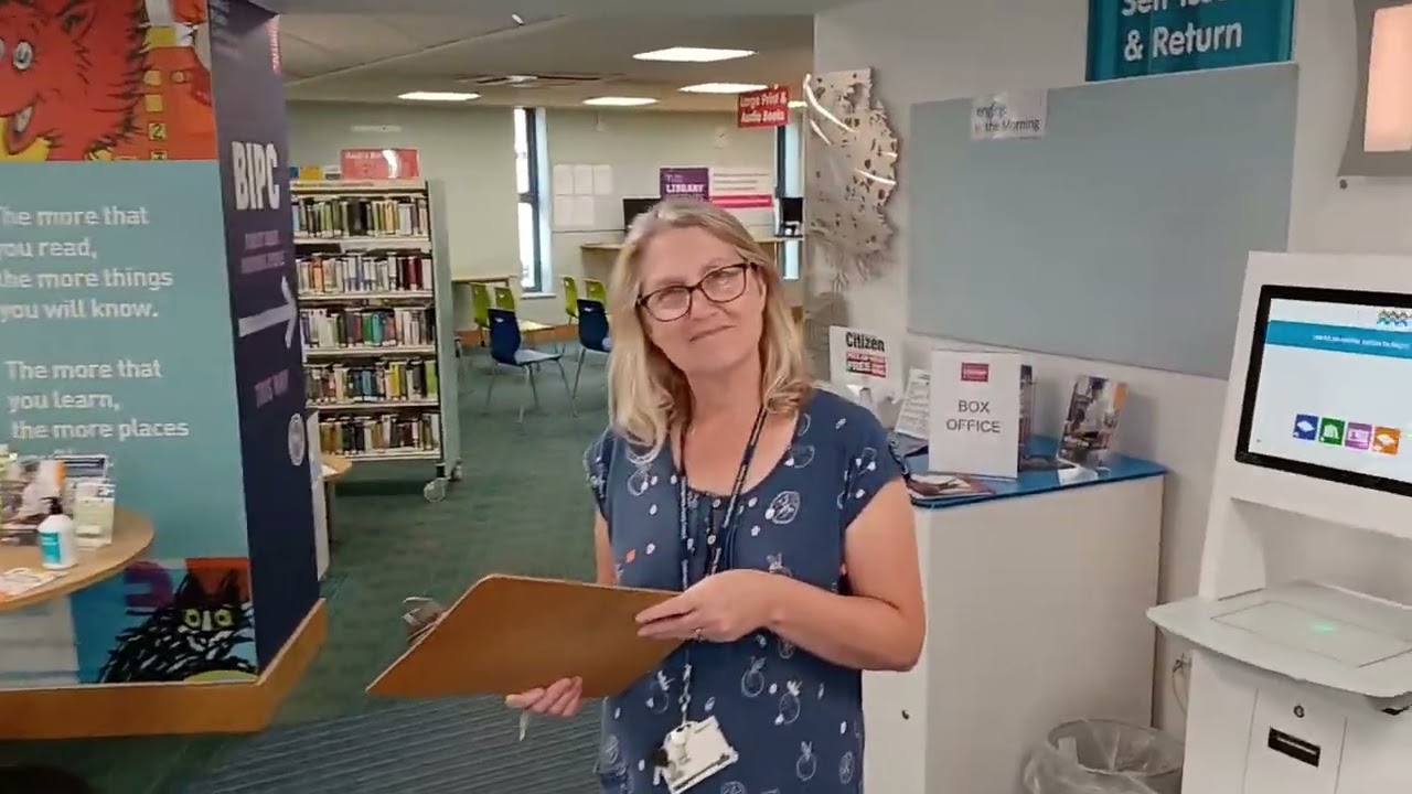 Wisbech Entering the library - YouTube