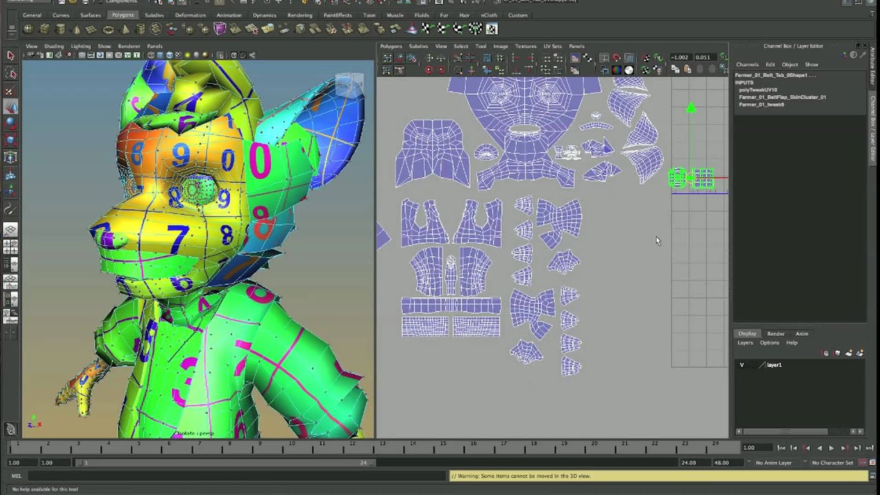 Character Tutorial - Laying out your UV - Part 31/38 - YouTube