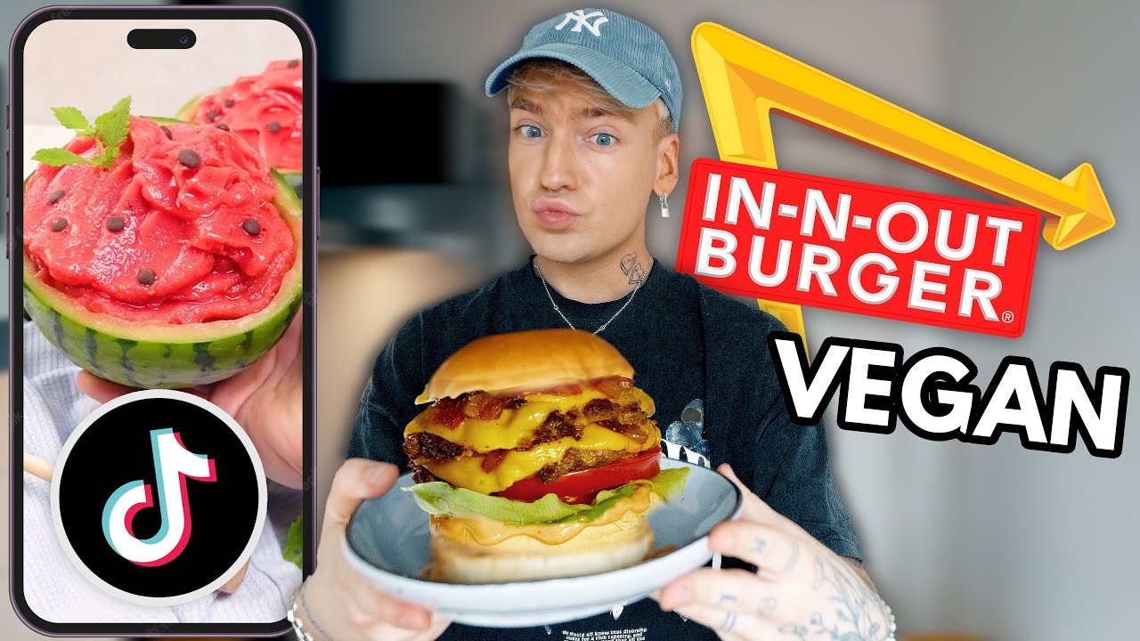 Neue Vegane TikTok Food Trends ausprobieren! In N Out Burger in vegan 🤤 ...