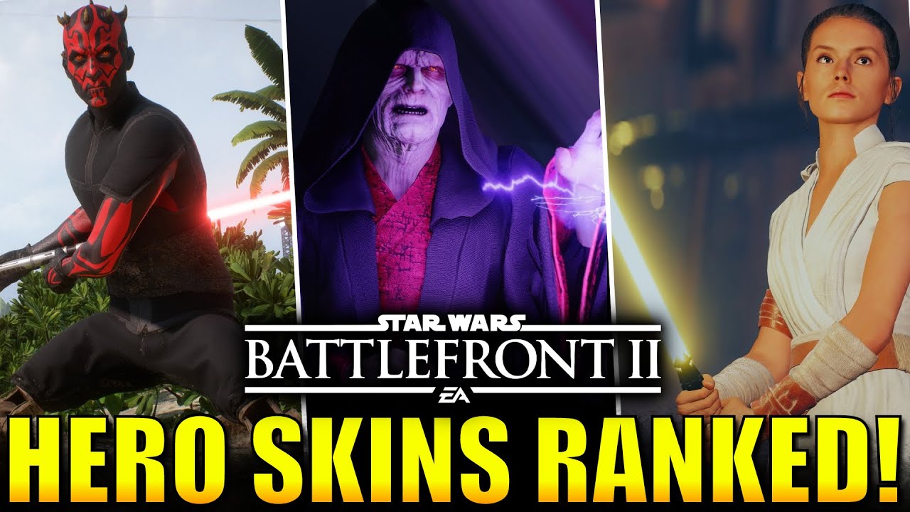 All Star Wars Battlefront 2 Hero Skins RANKED from Worst to Best ...