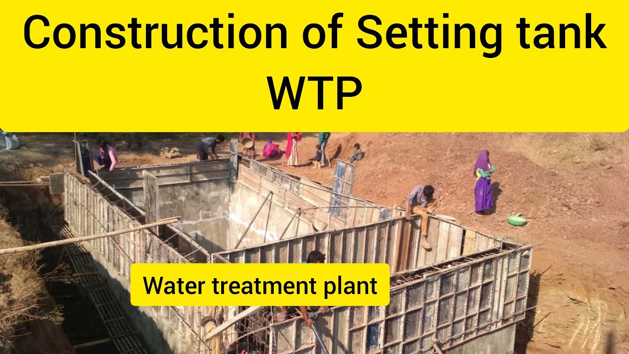 Construction of settling tank // WTP// STP - YouTube