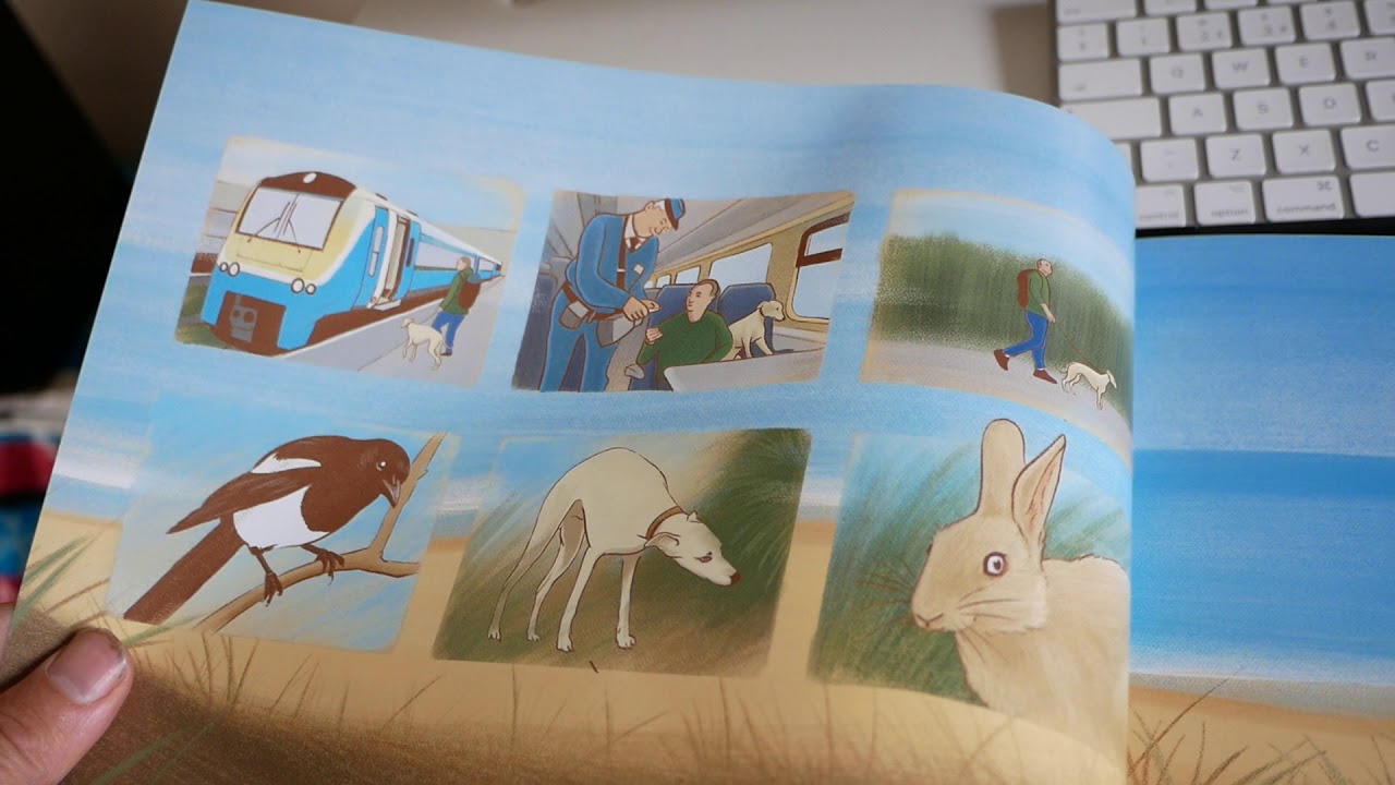 Illustrating a children's book about my disabled dog. - YouTube