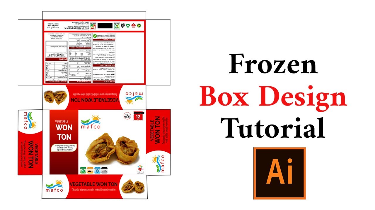 How to Box design tutorial in illustrator - YouTube