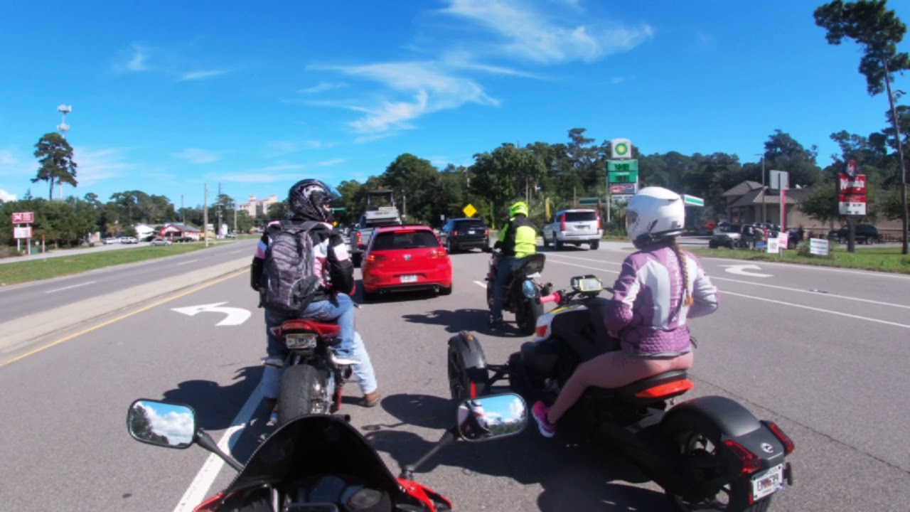 Motorcycle ride around Savannah Georgia - YouTube