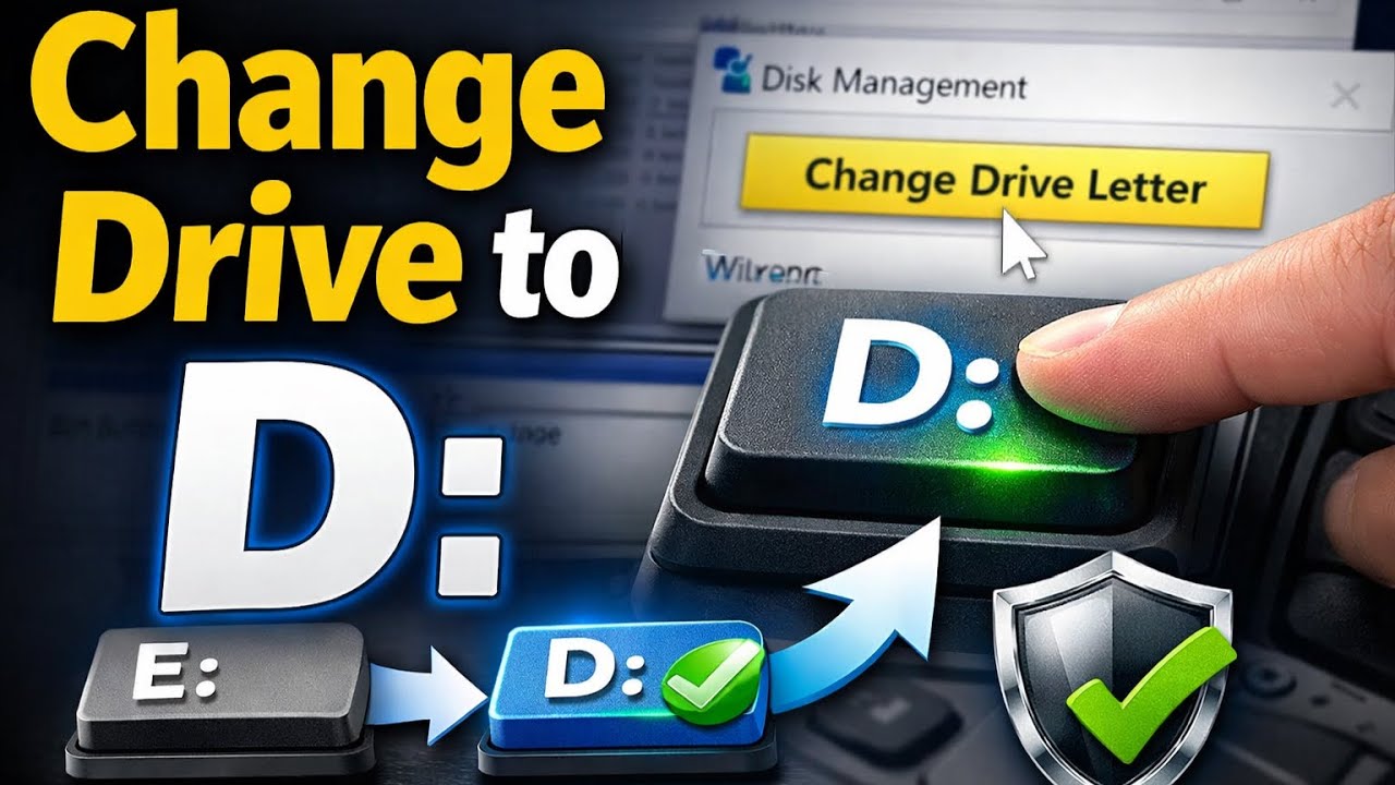 How to change a drive to D drive (Windows 10 & Windows 11) - YouTube